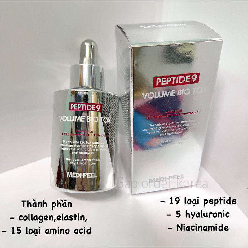 TINH CHẤT SÁNG DA CHỐNG LÃO HOÁ MEDI PEEL PEPTIDE 9 VOLUME BIO TOX ...