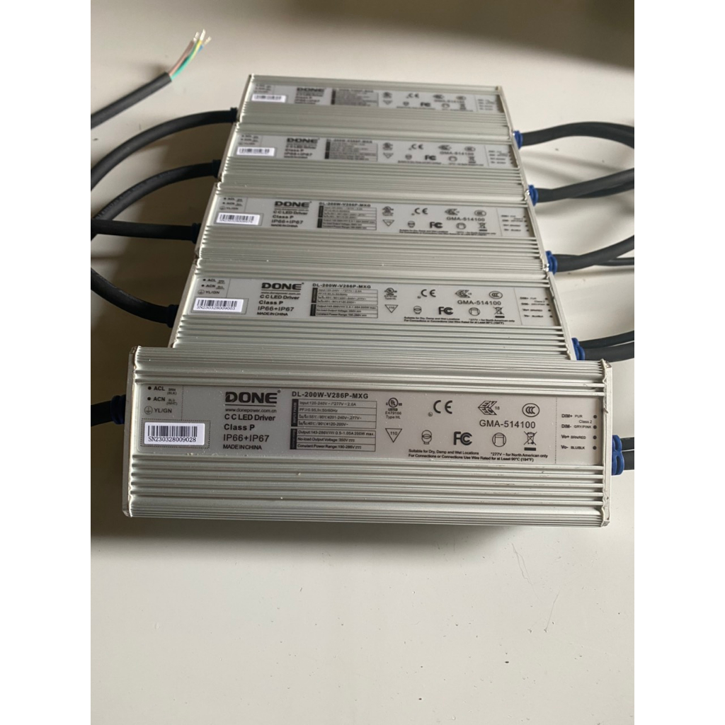 Driver LED DONE 200W mxg dimmer 5 cấp công suất cho lắp ráp đèn. Model ...