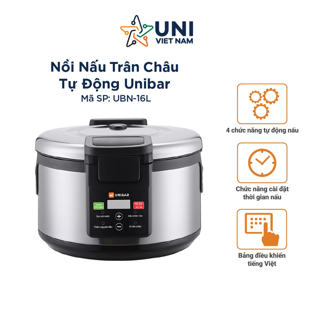 HÀNG CHÍNH HÃNG - Nồi nấu trân châu tự động Unibar 5L 8L 16L | Shopee Việt Nam