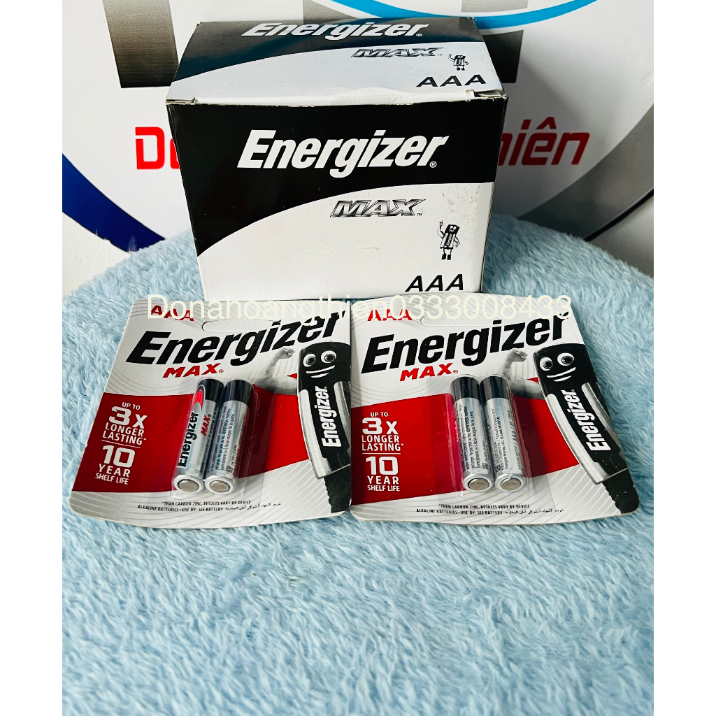 Pin AA (2A), AAA (3A) Energizer (vỉ màu đỏ) | Shopee Việt Nam