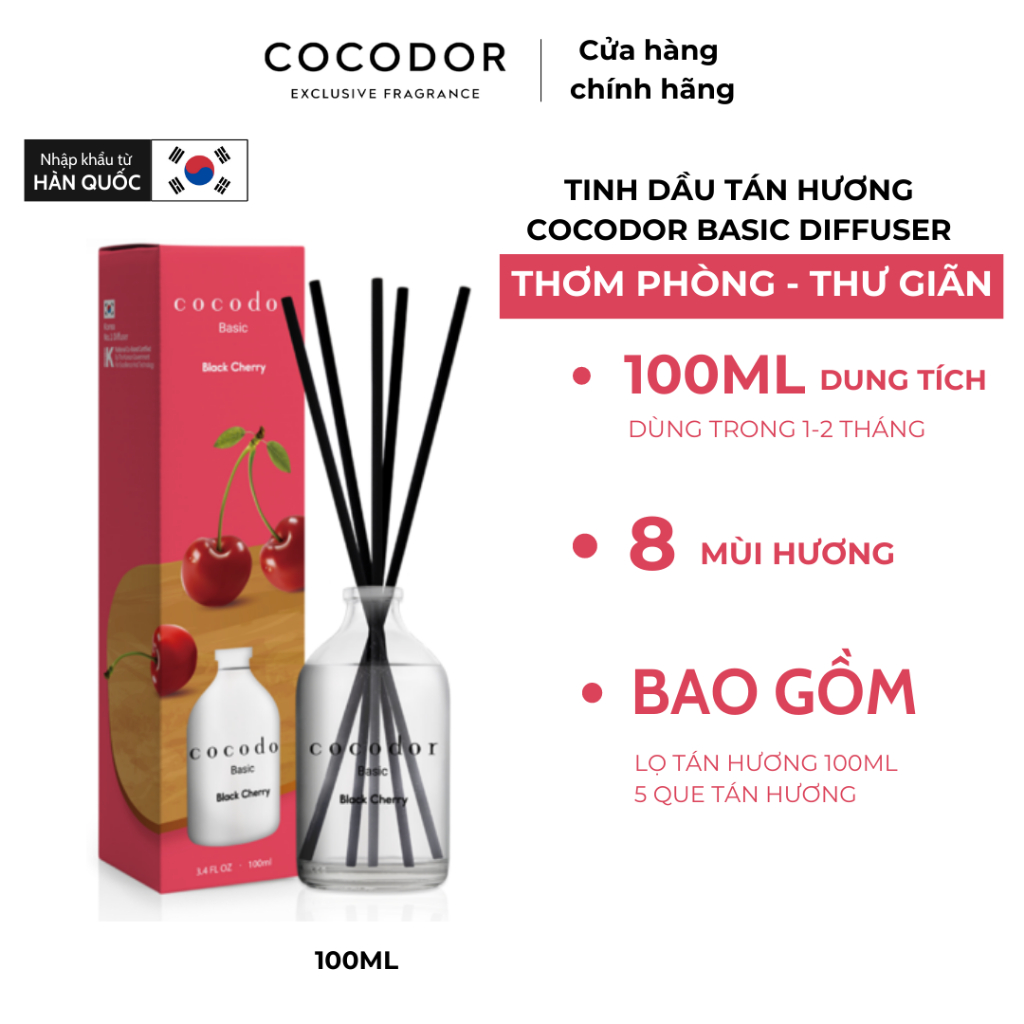 Tinh Dầu Tán Hương Phiên Bản Basic Cocodor Basic Diffuser 100ml | Shopee Việt Nam