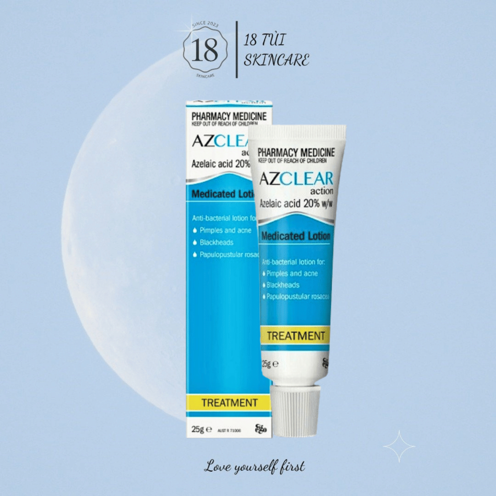 Kem Azclear Action Medicated Lotion 20% Azelaic Acid 25g Giảm Mụn, Mờ ...