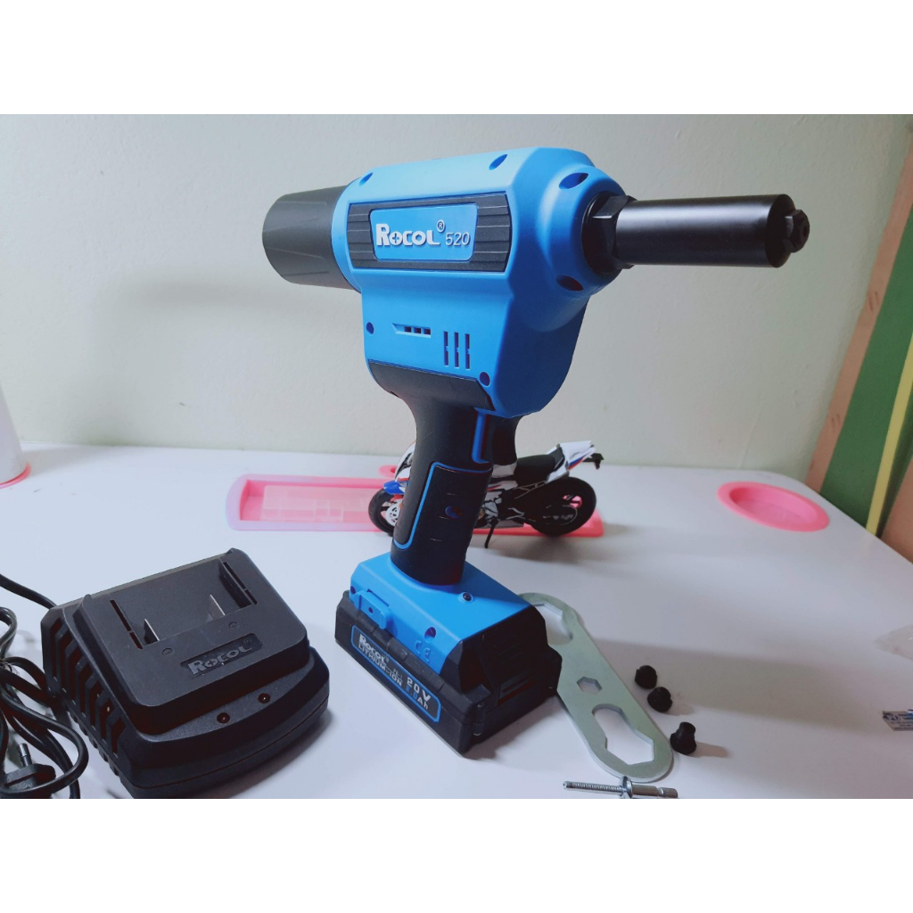 Máy rút đinh rive đinh rút dùng pin 18v ROCOL 520 | Shopee Việt Nam