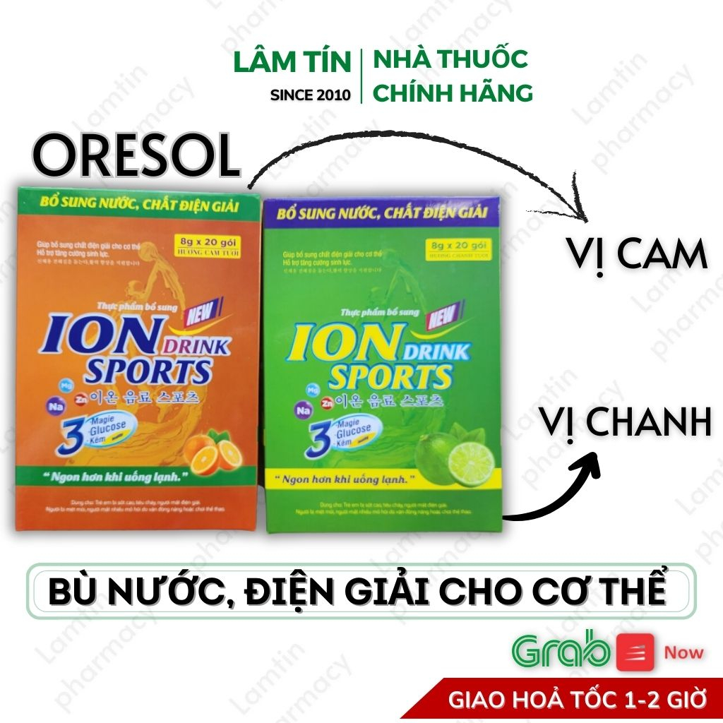 (Chính Hãng) Bột Pha Bù Nước Điện Giải ION SPORTS DRINK Oresol Vị Chanh ...