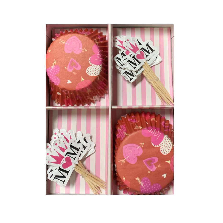 Set ly giấy cupcake 24 chiếc( giao màu ngẫu nhiên) | Shopee Việt Nam