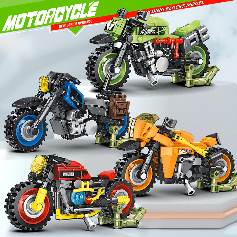 Bộ Xếp hình Lego Xe máy Yamaha , Mô hình lắp ghép Lego Xe Mô tô tốc độ ...