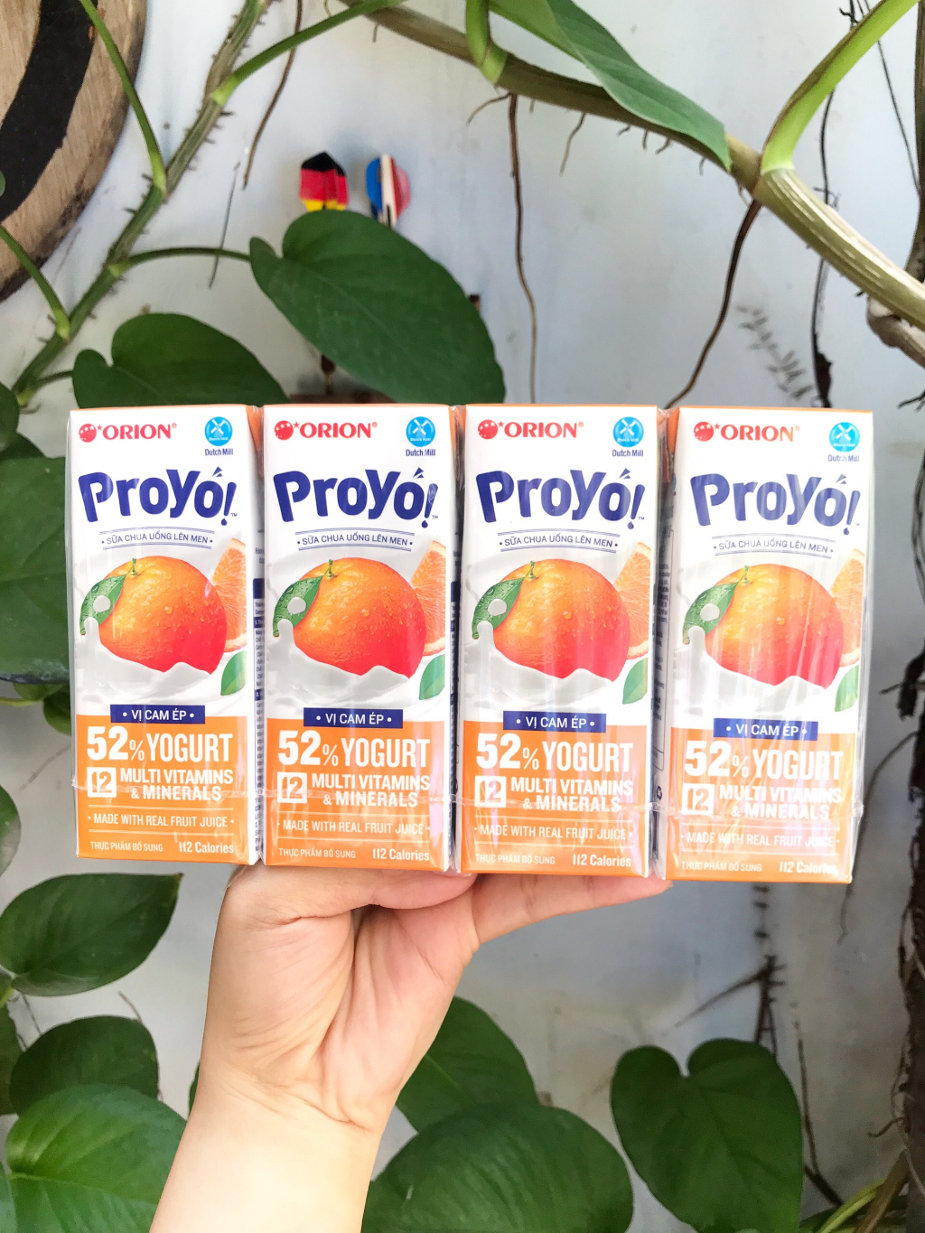Sữa Chua Uống Lên Men ORION Proyo! Vị Cam Ép (Lốc 4 Hộp - Lớn) | Shopee ...