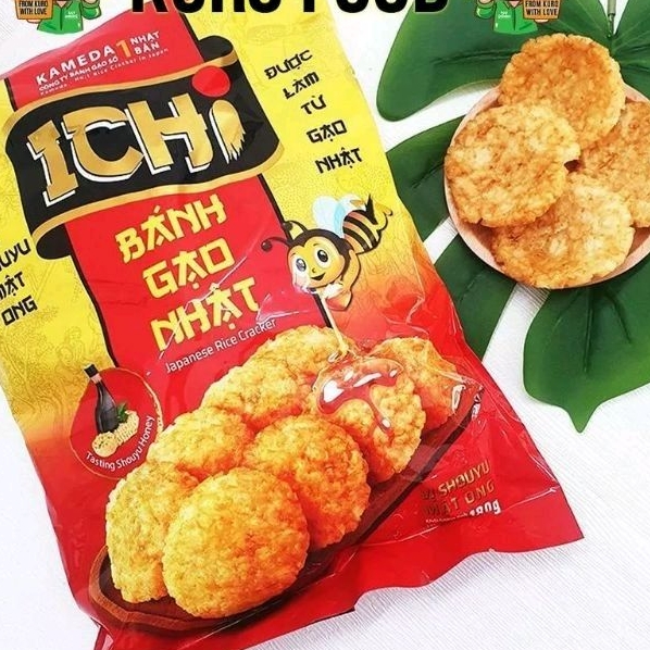 Combo 5 gói Bánh Gạo Nhật Ichi Vị Shouyu Mật Ong (Gói 100g) | Shopee Việt Nam