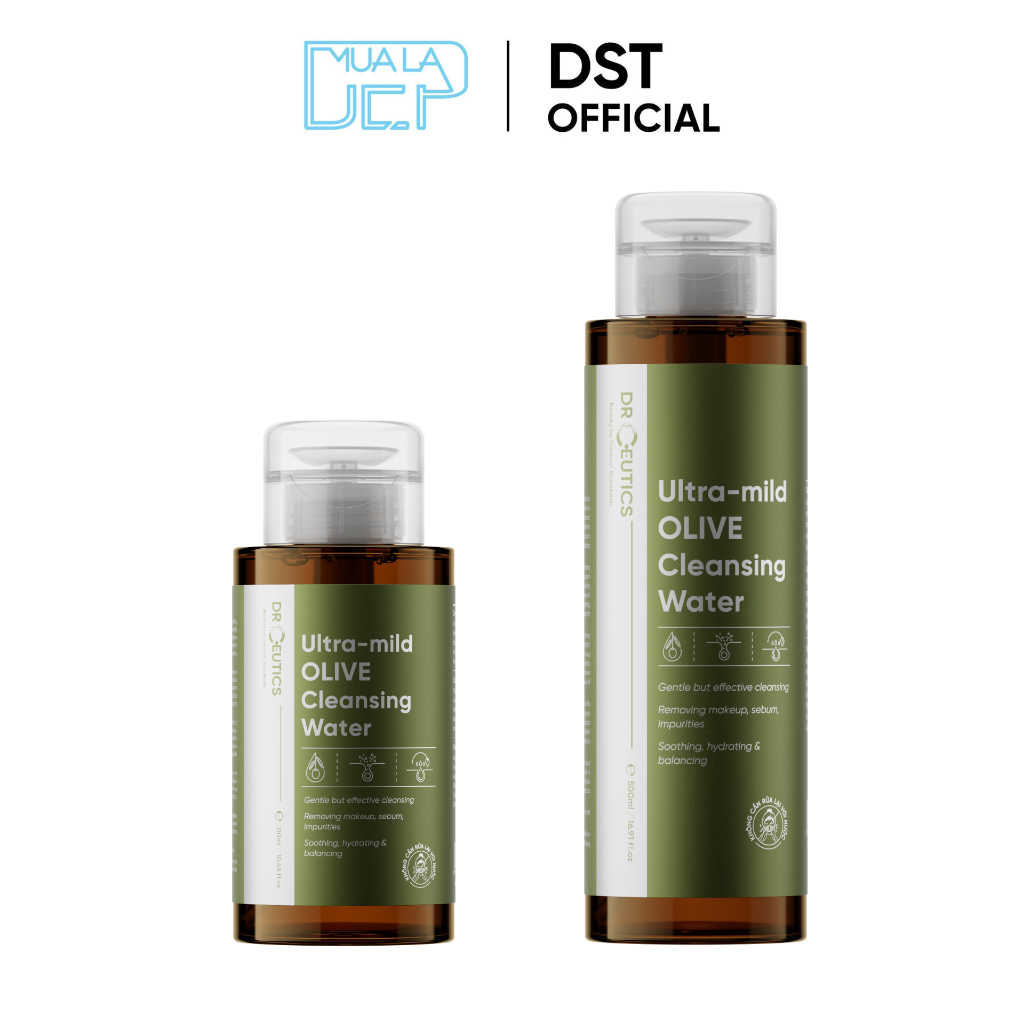 DRCEUTICS Nước Tẩy Trang Ultra-mild OLIVE Cleansing Water Cho Mọi Loại ...