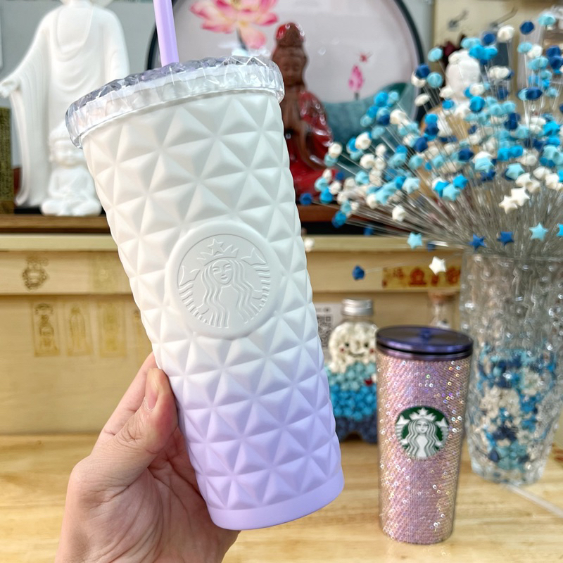 [chính hãng] Ly giữ nhiệt Starbucks Trung ombre tím- Ly Starbuck tím ...