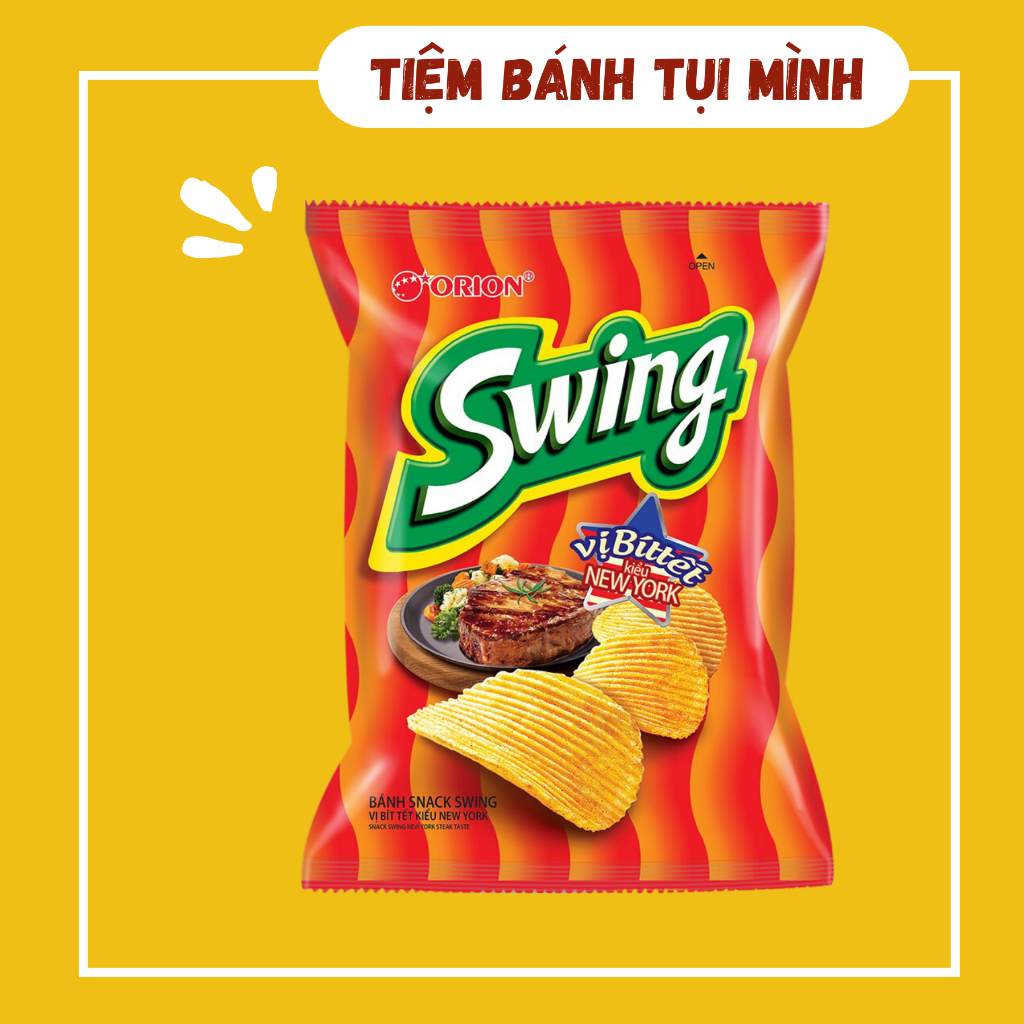 [5 GÓI] Bánh Snack Swing vị Bít Tết New York, đồ ăn vặt | Shopee Việt Nam