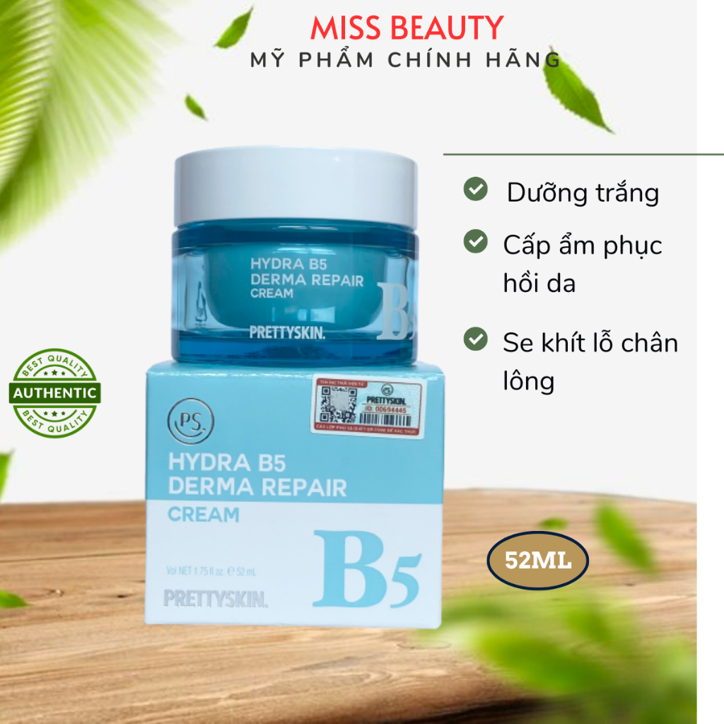 Kem dưỡng trắng phục hồi da Hydra Derma Repair Cream B5 PrettySkin giảm ...