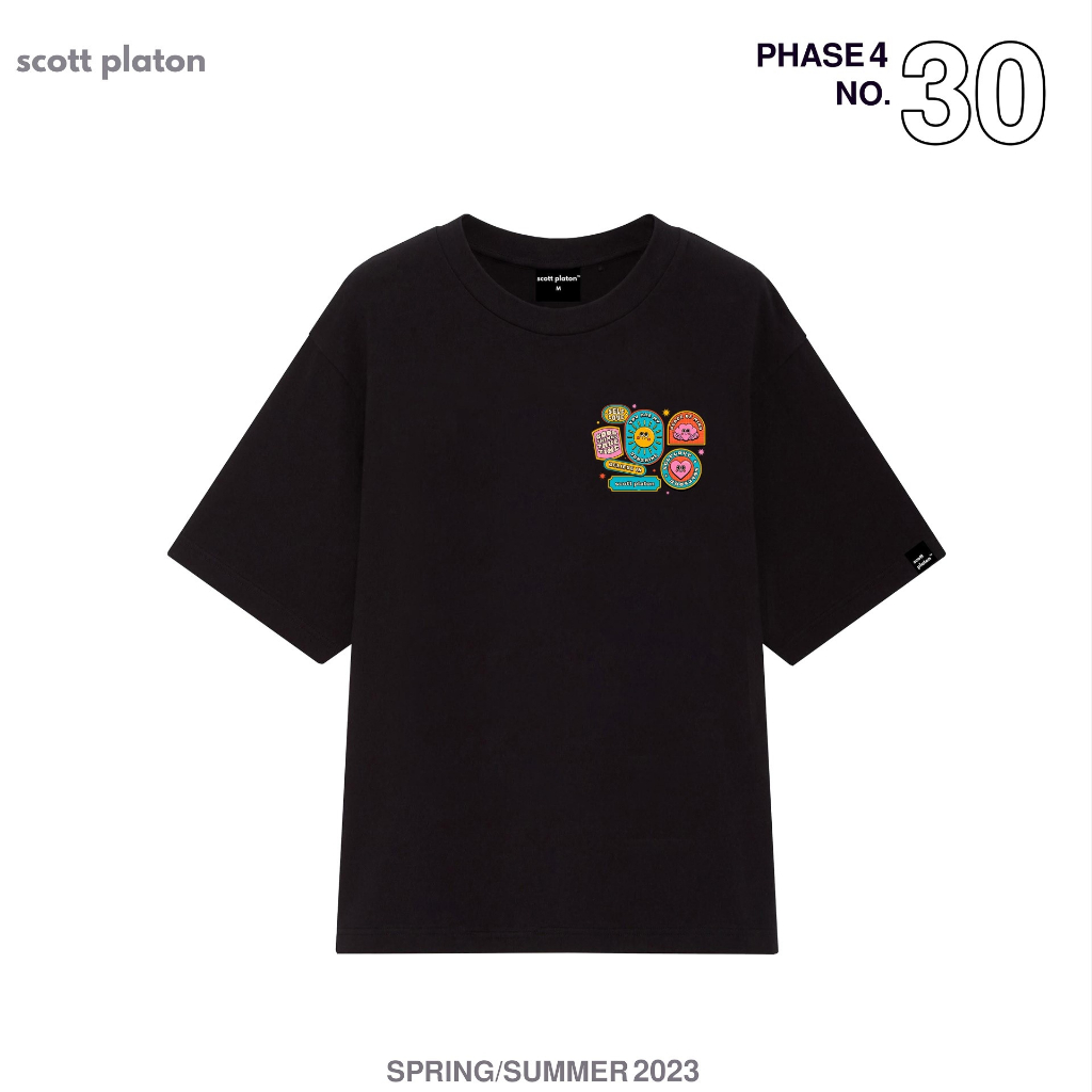 Áo thun Stickers Logo - Chất liệu cotton dày dặn đứng form Scott Platon ...