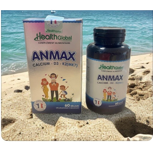 Anmax canxi hữu cơ tảo biển đỏ nhập khẩu Pháp bổ xung canxi D3k2 chống ...
