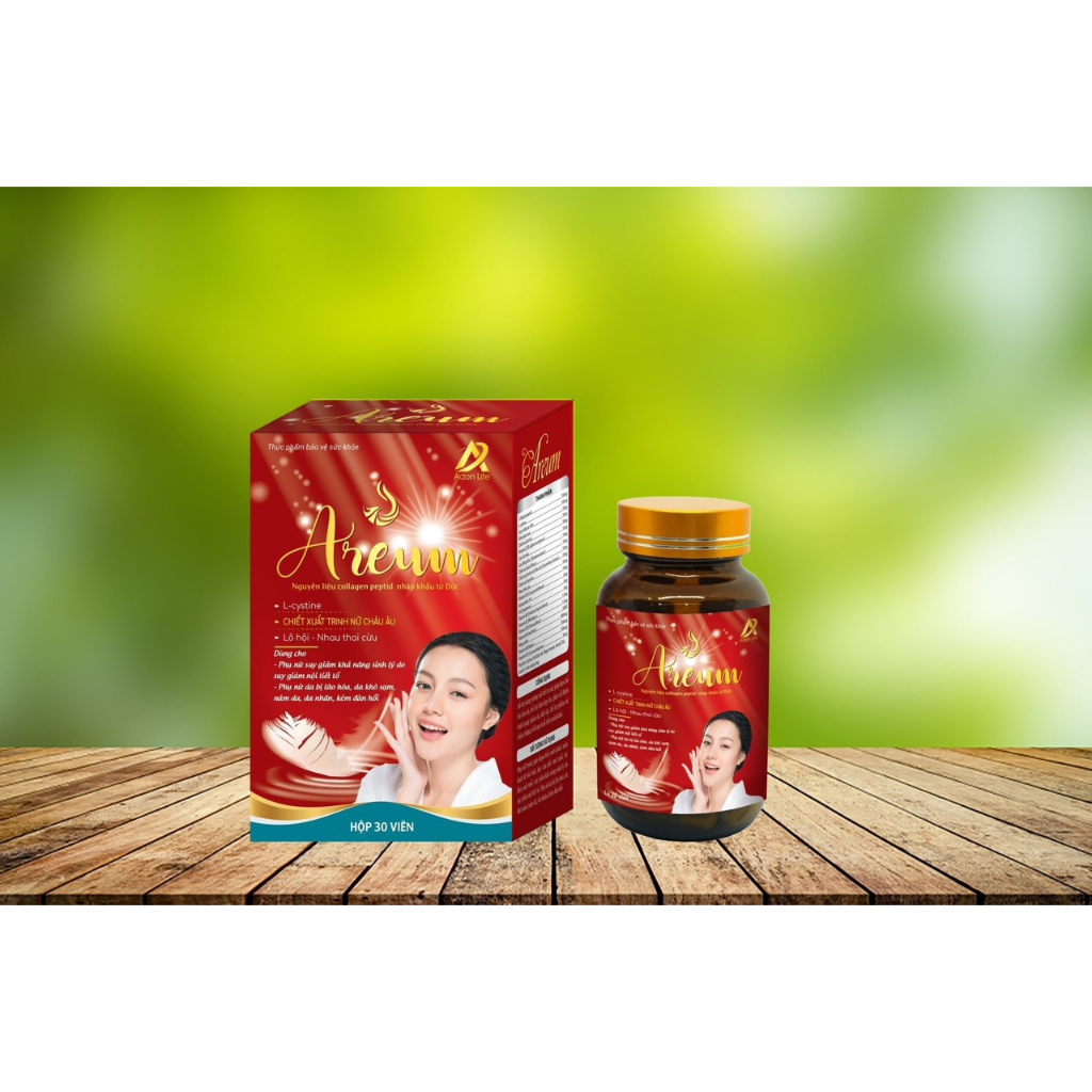 Viên uống nội tiết tố giúp đẹp da chống lão hóa AREUM ( hộp 30v) | Shopee Việt Nam