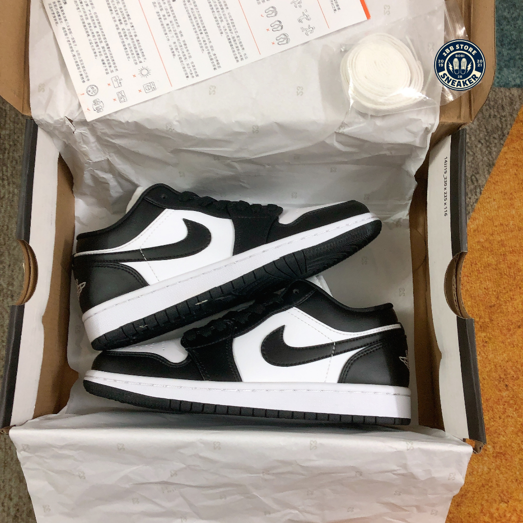 Giày Jd1 low panda trắng đen - Bản cao cấp Fullbox Fullpk | Shopee Việt Nam