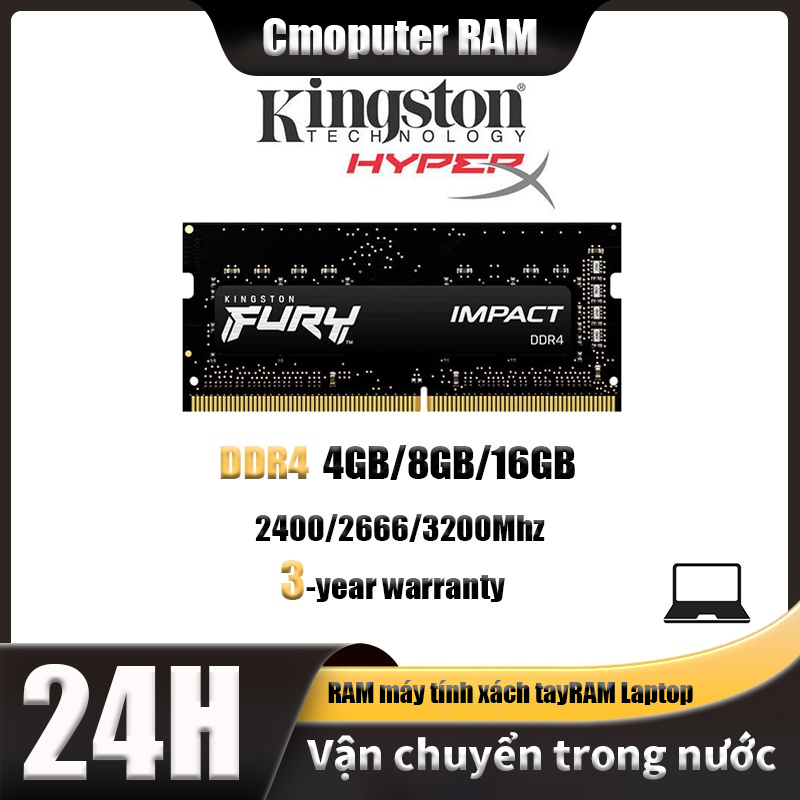 (địa phương)Kingston Hyperx Laptop Ram DDR4 4GB 8GB 16GB 2400 2666 3200MHz Bộ nhớ Sodimm cho ...