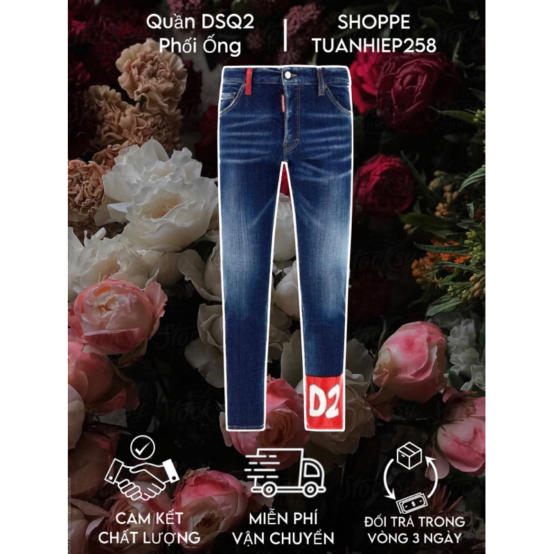 ⚡️[Hight Quality] - Jean DSQ2 - Quần DSQ2 Phối Ống - Chất Liệu Jean Cao ...