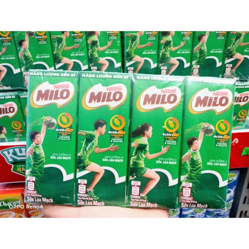 Lốc sữa milo lúa mạch 4 hộp 180ml | Shopee Việt Nam