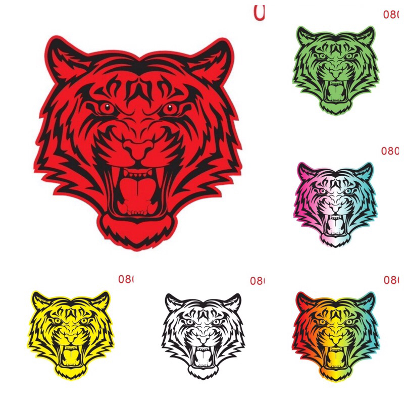 Logo sticker hình con hổ dán mọi vị trí(xe tải,xe oto,xe máy,máy tính ...