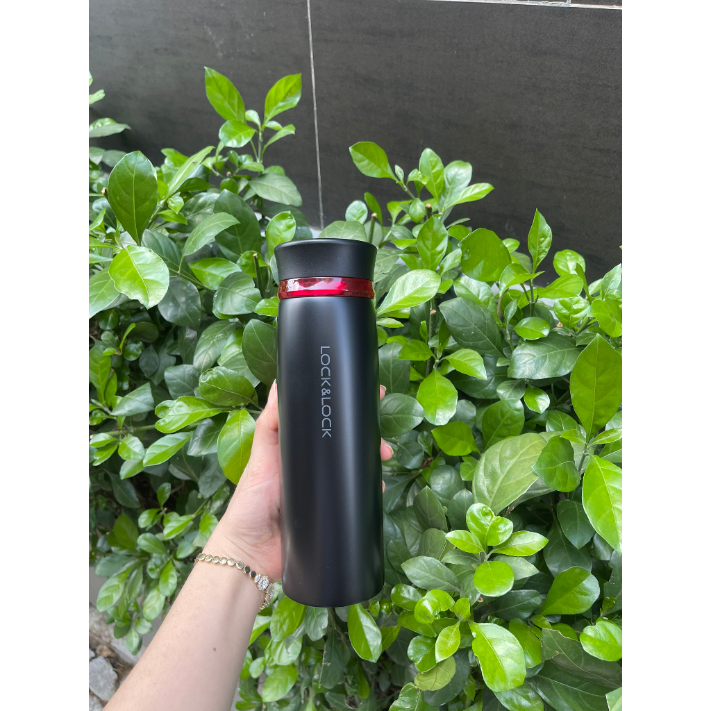 [CHÍNH HÃNG 100%] Bình Giữ Nhiệt MÀU ĐEN Lock&Lock Feather Light ...