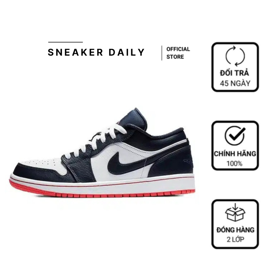 [Chính hãng] Giày Air Jordan 1 Retro Low ‘Obsidian Ember Glow’ 553558 ...