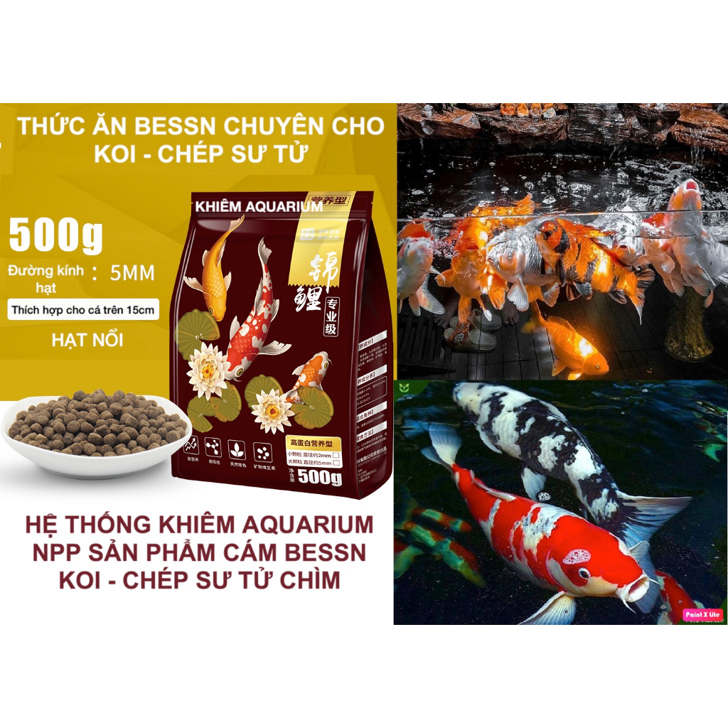 Thức Ăn Cá Koi, cám, Aquamaster, cám, King, chép sư tử, chép phụng (Bao ...