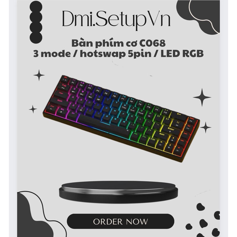 [SẴN GIAO] BÀN PHÍM CƠ 𝐂𝟎𝟔𝟖 𝟑𝐌𝐎𝐃𝐄 / 𝐇𝐎𝐓𝐒𝐖𝐀𝐏 𝟓𝐏𝐈𝐍 / 𝐋𝐄𝐃 𝐑𝐆𝐁 | Shopee ...