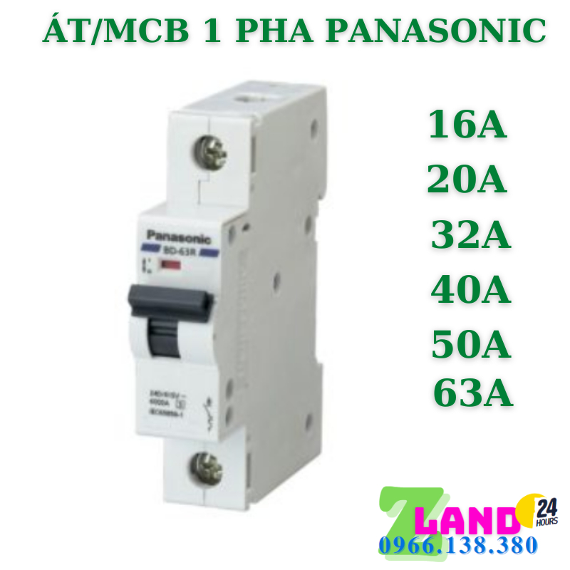 APTOMAT/MCB 1 PHA PANASONIC 16A, 20A, 32A,40A, 50A,63A | Shopee Việt Nam