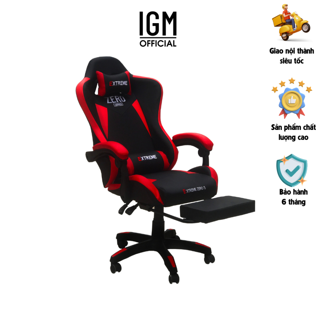 Ghế Gaming IGM Extreme Zero S Ngả Lưng 170 Độ Bản Cao Cấp | Shopee Việt Nam