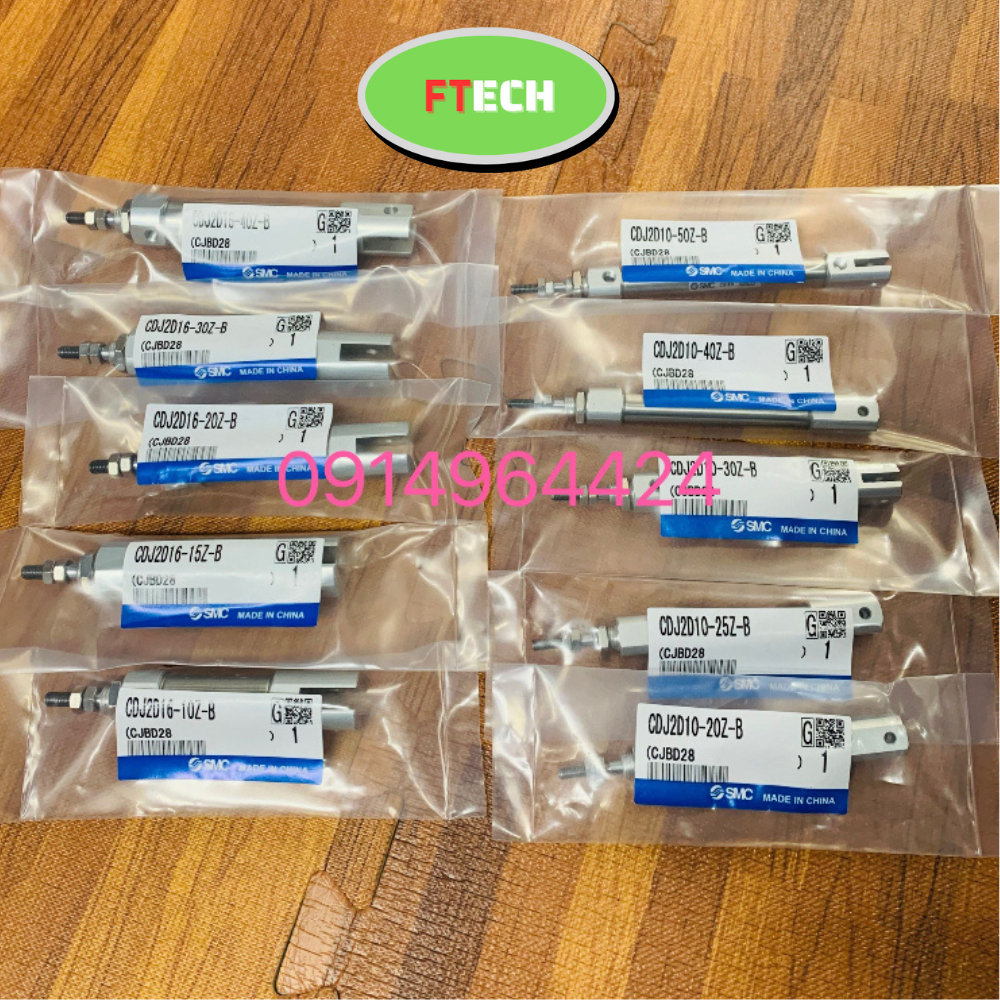 Xy Lanh Khí Nén Tròn Mini CDJ2D10-20Z/25Z/30Z/40Z/50Z-B | Shopee Việt Nam