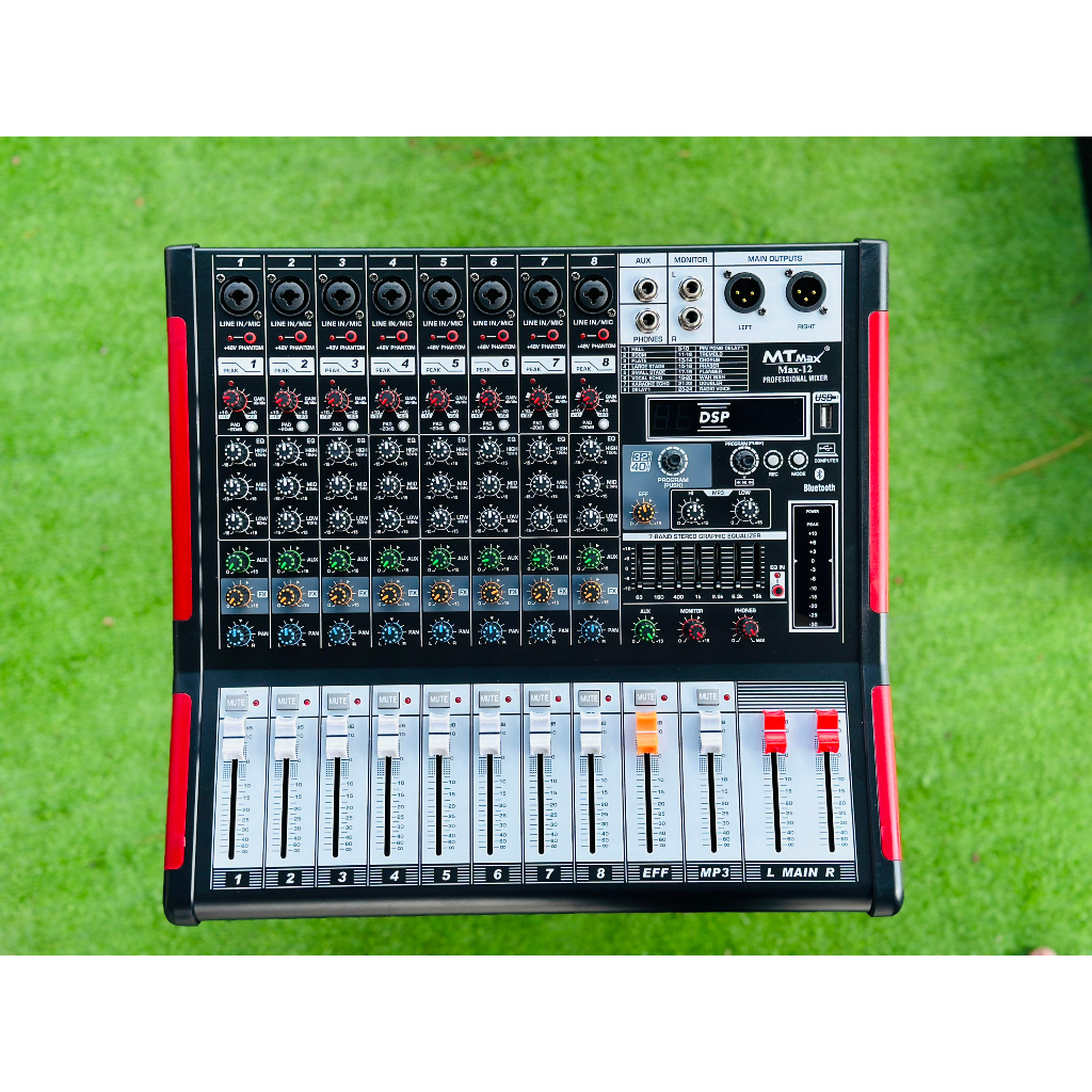 Mixer MAX12 – Âm Thanh Kỹ Thuật Số 8 Kênh, Bộ Điều Khiển Trộn Karaoke ...
