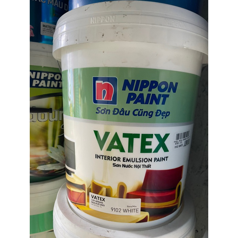 Nippon VATEX trắng 17L-26kg( giá rẻ giao siêu tốc luôn )Hàng chính hãng cty Nhật Bản | Shopee ...