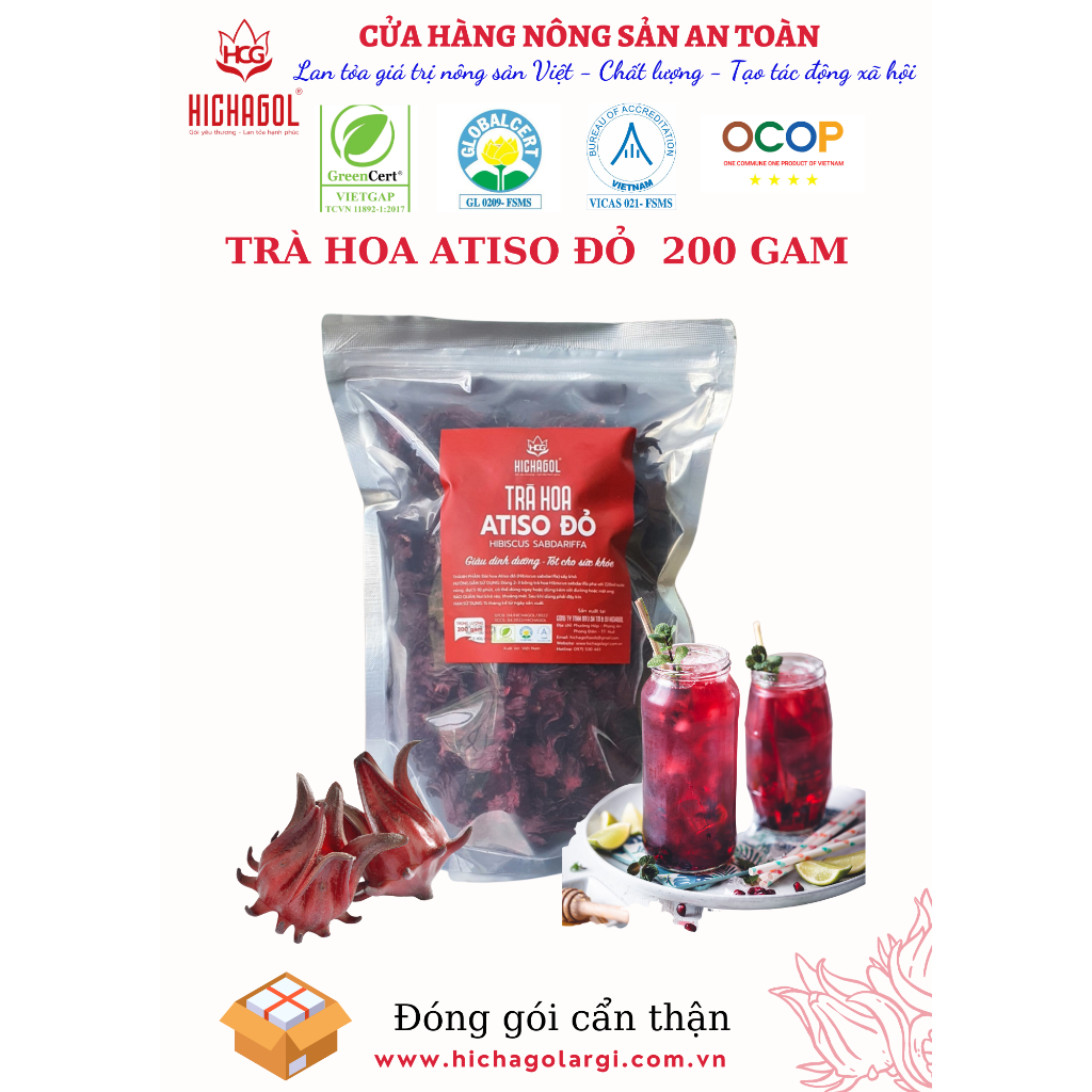 Đài hoa Atiso đỏ sấy 200gr 100% thiên nhiên, hỗ trợ giảm cân, tốt cho ...