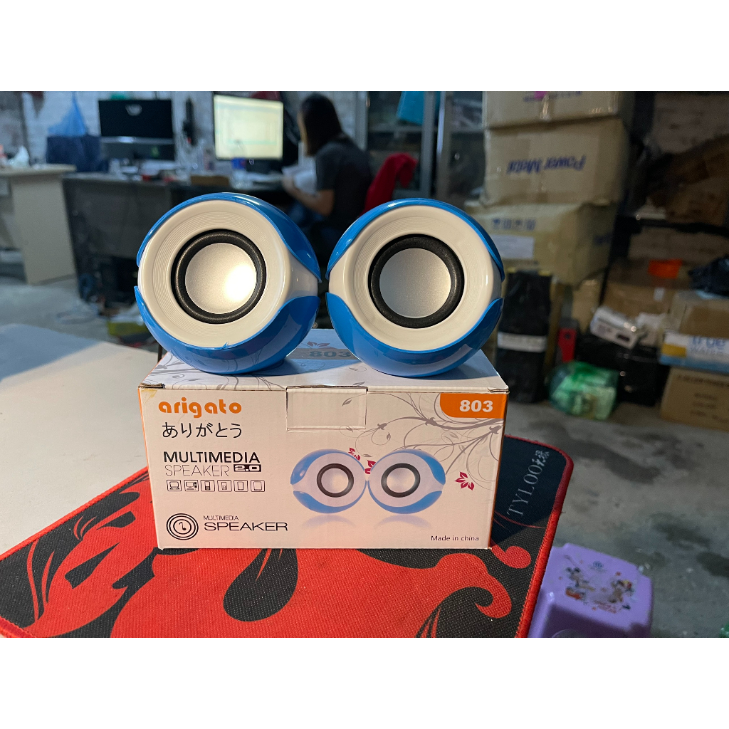 Loa vi tính Mini 2.0 arigato 802 803- Loa Vi Tính Cổng USB giao màu ...