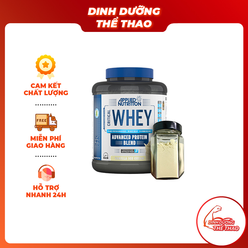 SAMPLE APPLIED NUTRITION CRITICAL WHEY 100 GRAM tăng cơ, giảm mỡ chứa ...