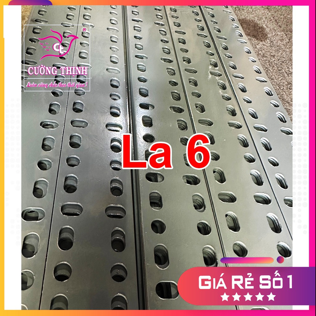 Thanh La, sắt La 6 dày 1.6ly dài 100cm, 120cm, 150cm, 200cm. Lắp đặt kệ ...