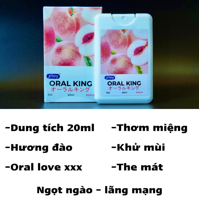 Xịt thơm miệng XTOY Oral King, hương hoa quả, thơm ngọt, miệng thơm cấp ...