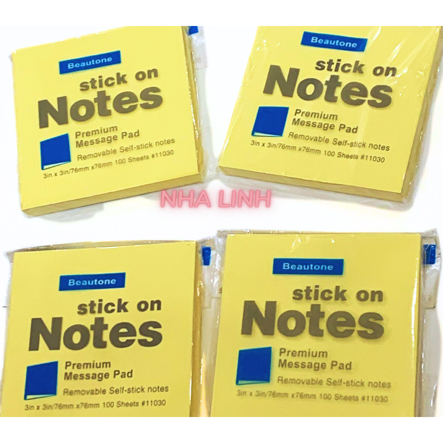 Giấy Note ghi chú dạ quang đủ size 3x2, 3x3 , 3x4 , 3x5 (100 tờ/ xấp ...