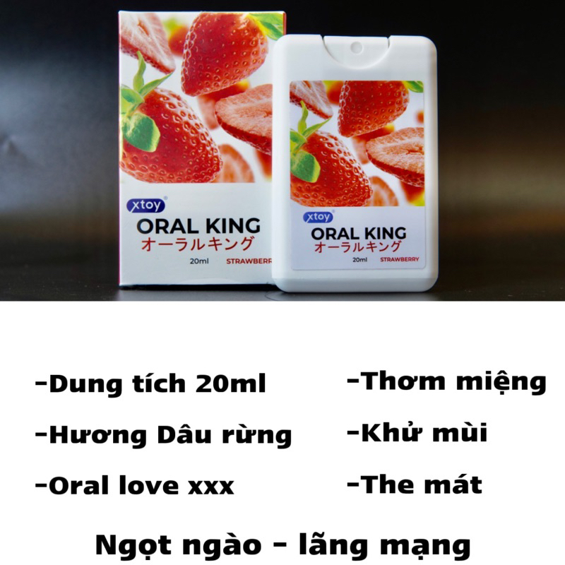 Xịt thơm miệng XTOY Oral King, hương hoa quả, thơm ngọt, miệng thơm cấp ...
