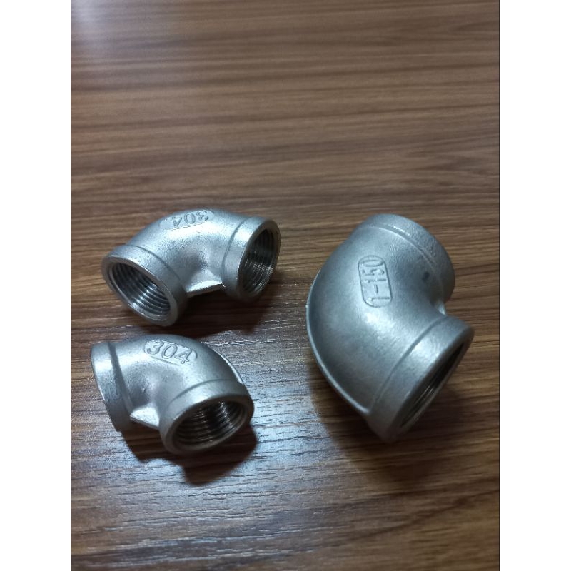 cút ren trong INOX 304 Loại Dầy. cút 21 , 27 , 34, 42, 48 ,60 | Shopee Việt Nam