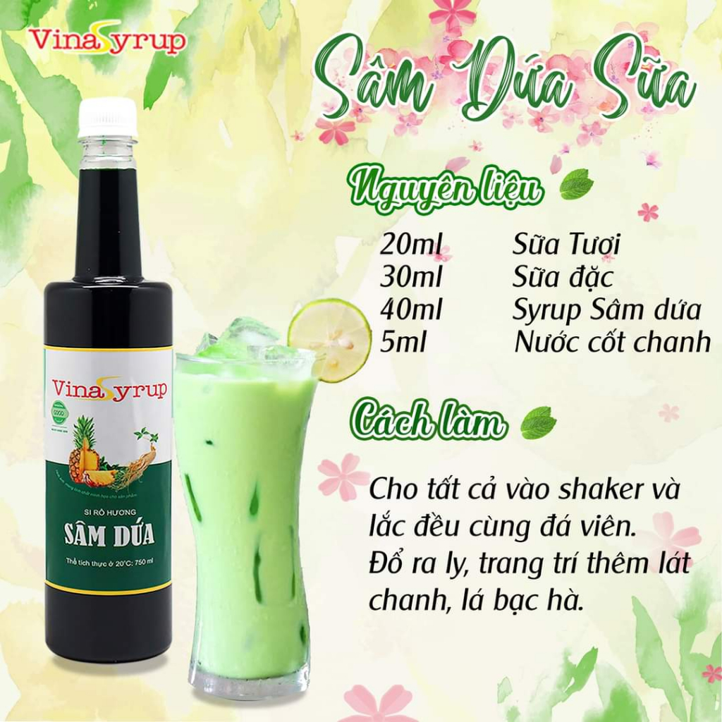 [Hàng Cao Cấp Loại 1]Siro Vina Syrup Chai 750ml - Syrup Làm Trà Trái Cây Đủ Các Mùi Vị | Shopee ...