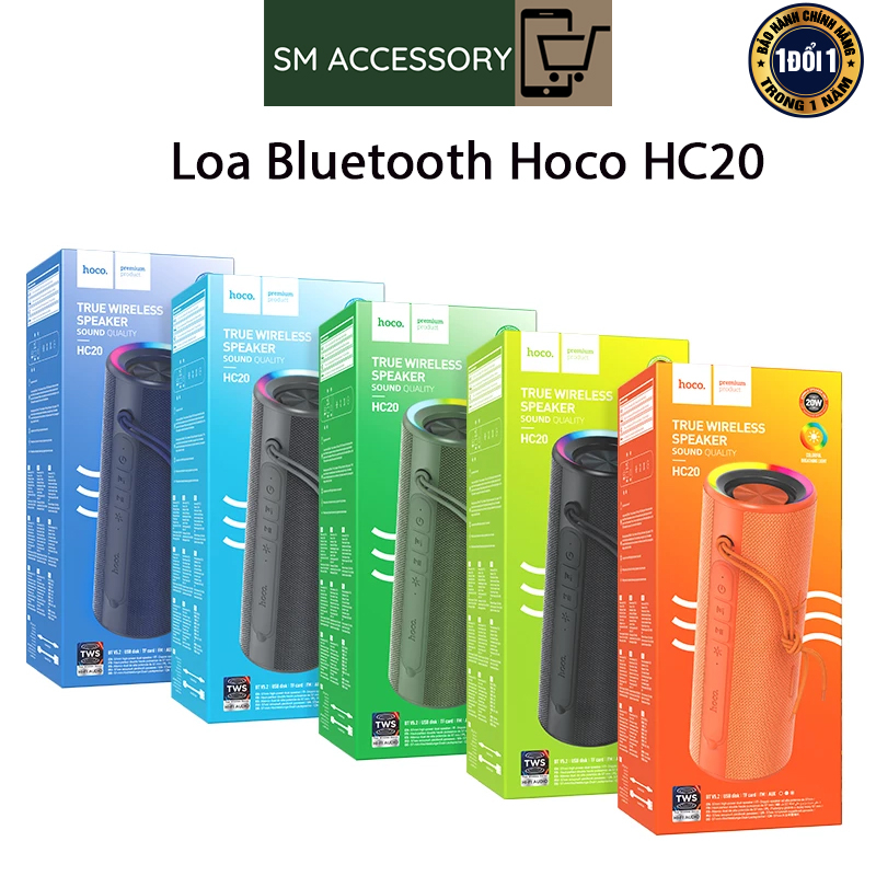 Loa Bluetooth Hoco HC20, Sử Dụng 4 Tiếng, Loa Thanh Dài To Rõ, Có Led ...