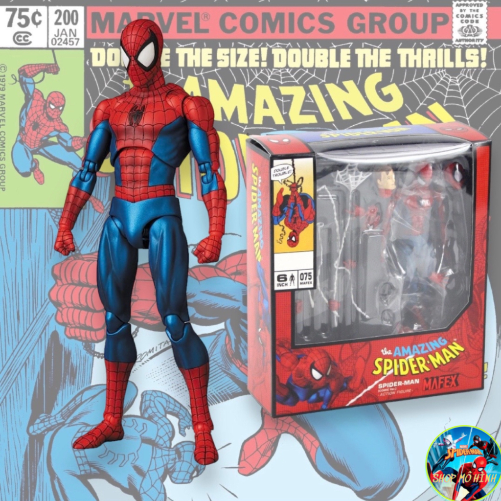 [HÀNG SẴN-HOẢ TỐC] Mô hình nhân vật người nhện Marvel Mafex 075 16cm có ...