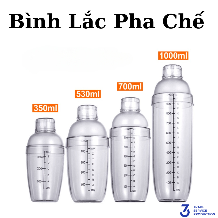 Bình Lắc Shaker Nhựa 350ML - 530ML - 700ML - 1000 ML ( Bao Gồm Nắp ) | Shopee Việt Nam