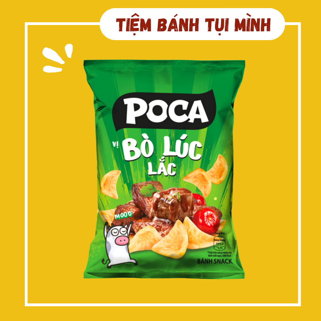 Bánh Snack Poca Bò Lúc Lắc, đồ ăn vặt | Shopee Việt Nam