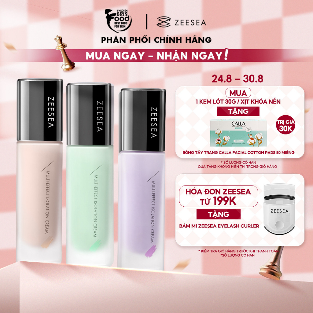 [NHẬP KHẨU] Kem Lót Trang Điểm Kiềm Dầu, Nâng Tông Tự Nhiên, Che Khuyết Điểm ZEESEA Multi-Effect ...