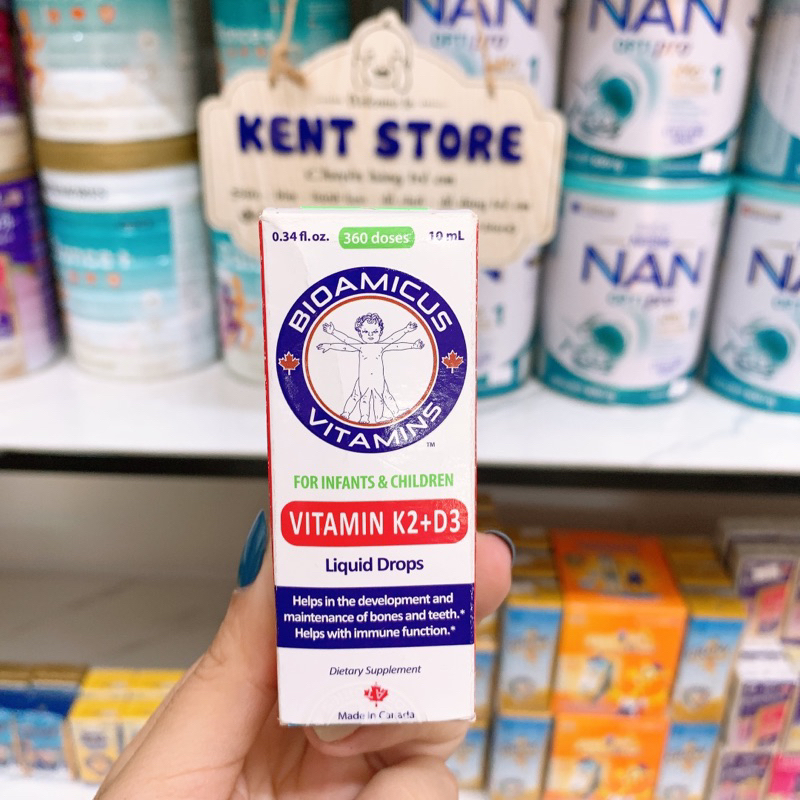 Vitamin D3 K2 Biomicus nhập khẩu canada chai 10ml | Shopee Việt Nam
