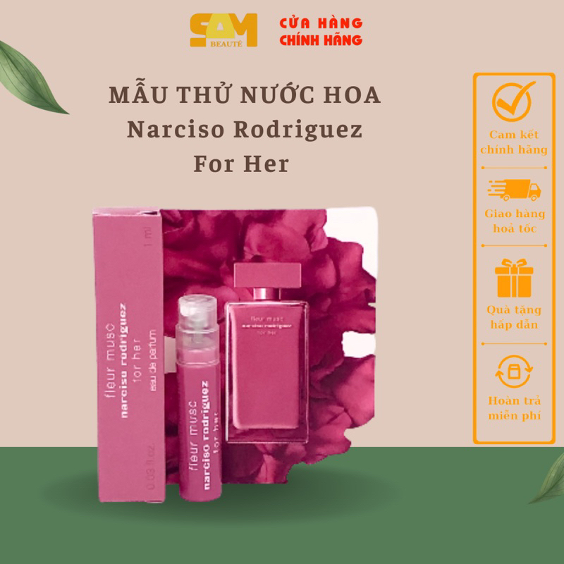 VIAL NƯỚC HOA NARCISO RODRIGUEZ FOR HER 1,5ML | Shopee Việt Nam