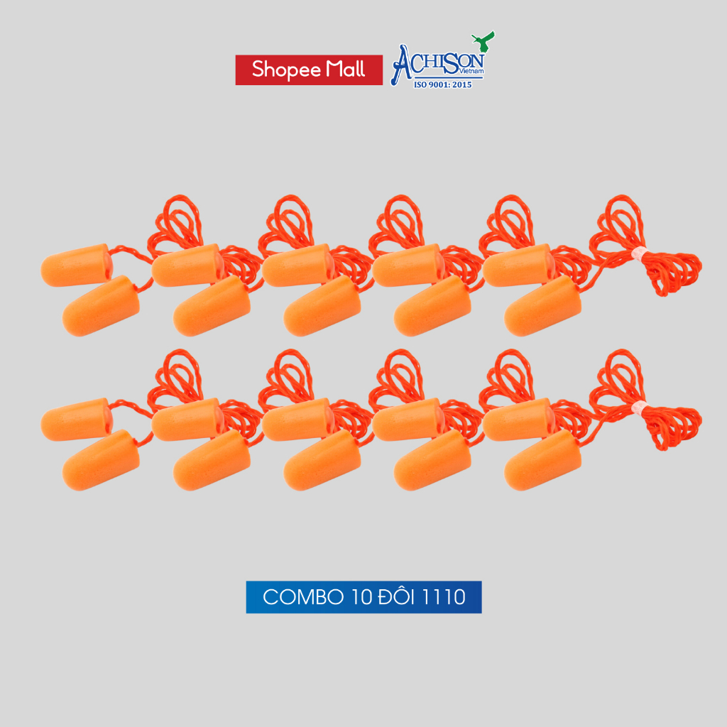 [Mã INBAU15 giảm 10% đơn 0đ] Nút Bịt Tai Chống Ồn 3M 1110/ 1100 - Nút Chống Ồn 29dB, Chất Liệu ...